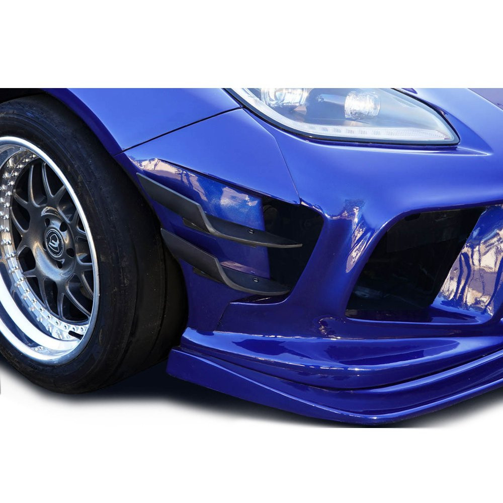 Duraflex® 118782 - GT Competition Style Fiberglass Front Bumper Canards ...