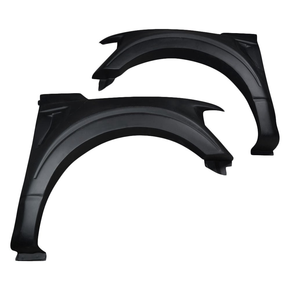 Duraflex® 119019 - 4" Bulge Style Fiberglass Front Fenders (Unpainted)