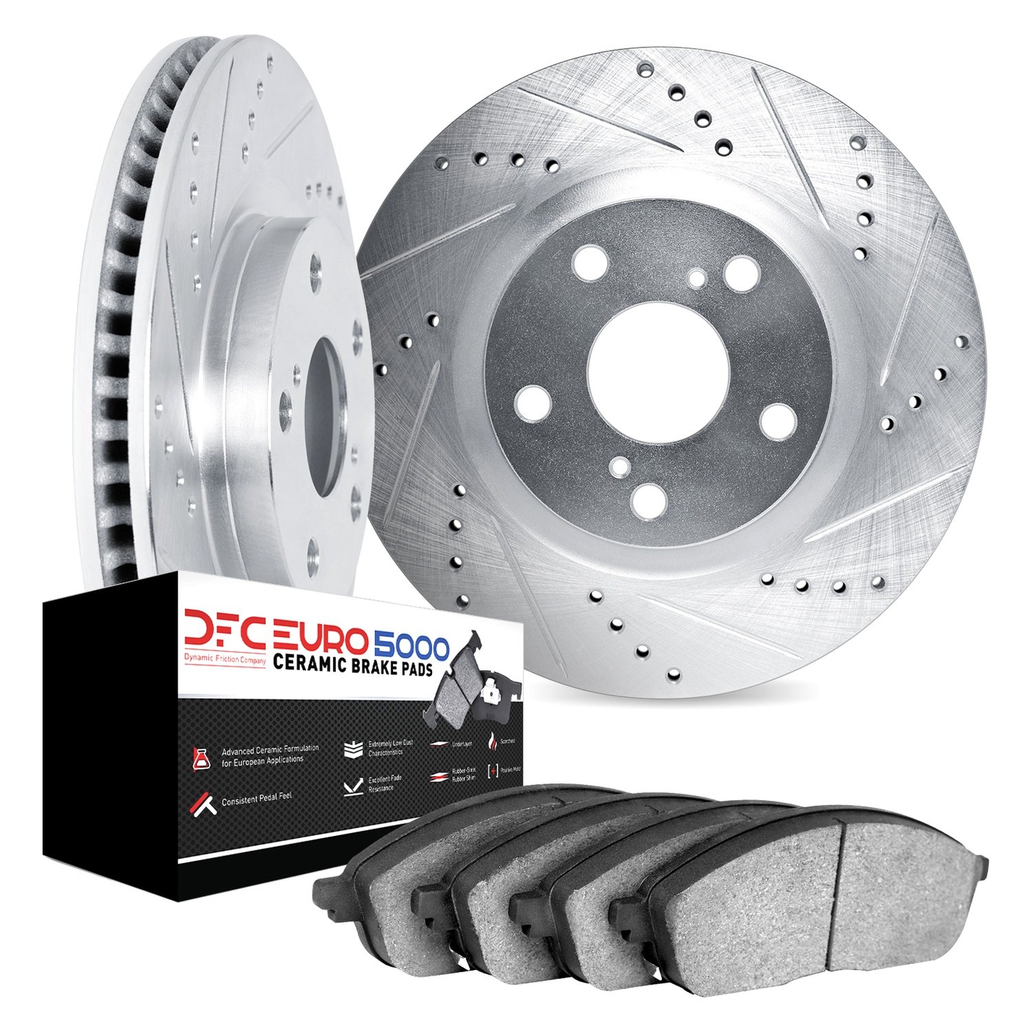 DFC® - EURO-KIT 5000 Drilled and Slotted Brake Kit