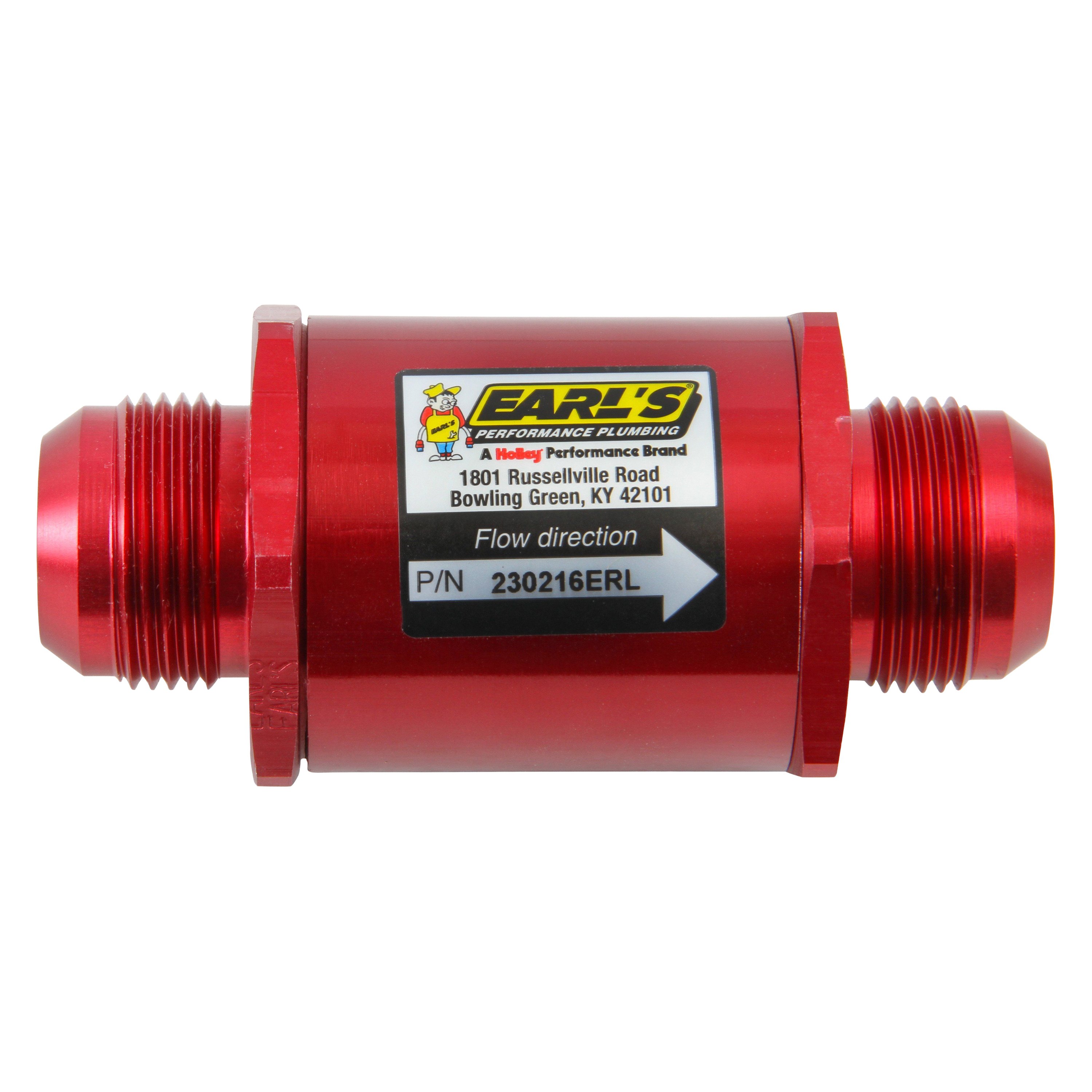 Earl's Performance Plumbing® 230216ERL - In-Line Screen Type Fuel Filter