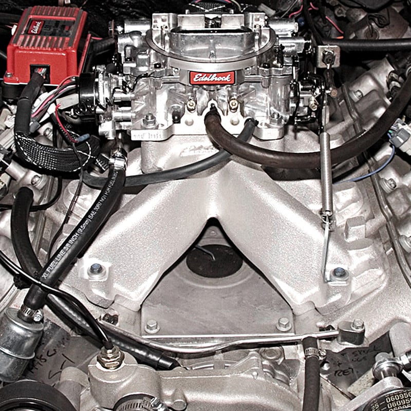 Edelbrock® 2908 - Victor Jr.® High-Rise Carbureted Single Plane Intake ...