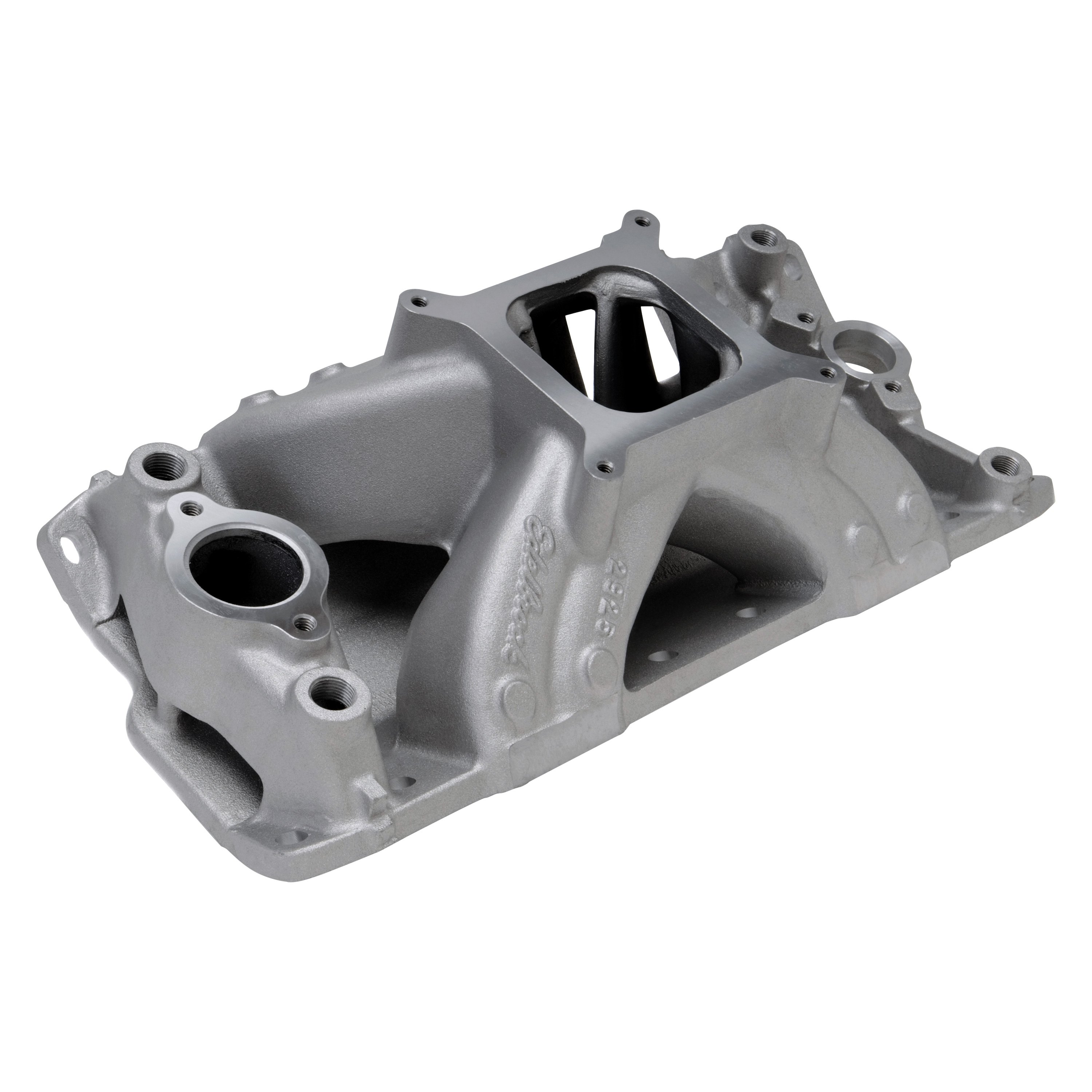 Edelbrock® 2925 - Super Victor® Satin Single Plane Intake Manifold