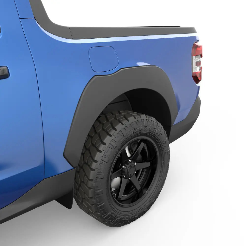 EGR® 775594 - Summit Black ABS-UV Plastic Front and Rear Fender Flares