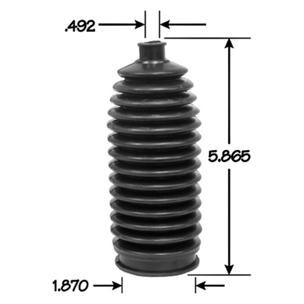 EMPI® 88-1629K - Driver Side Steering Rack Boot Kit