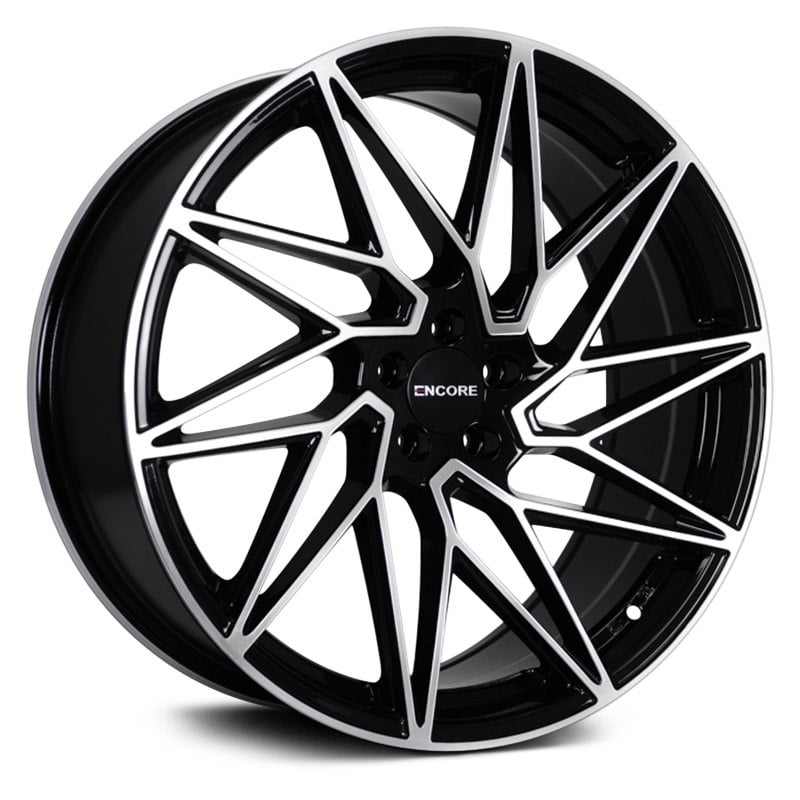 ENCORE ALLOYS® ENC100 Wheels - Gloss Black with Machined Face Rims ...