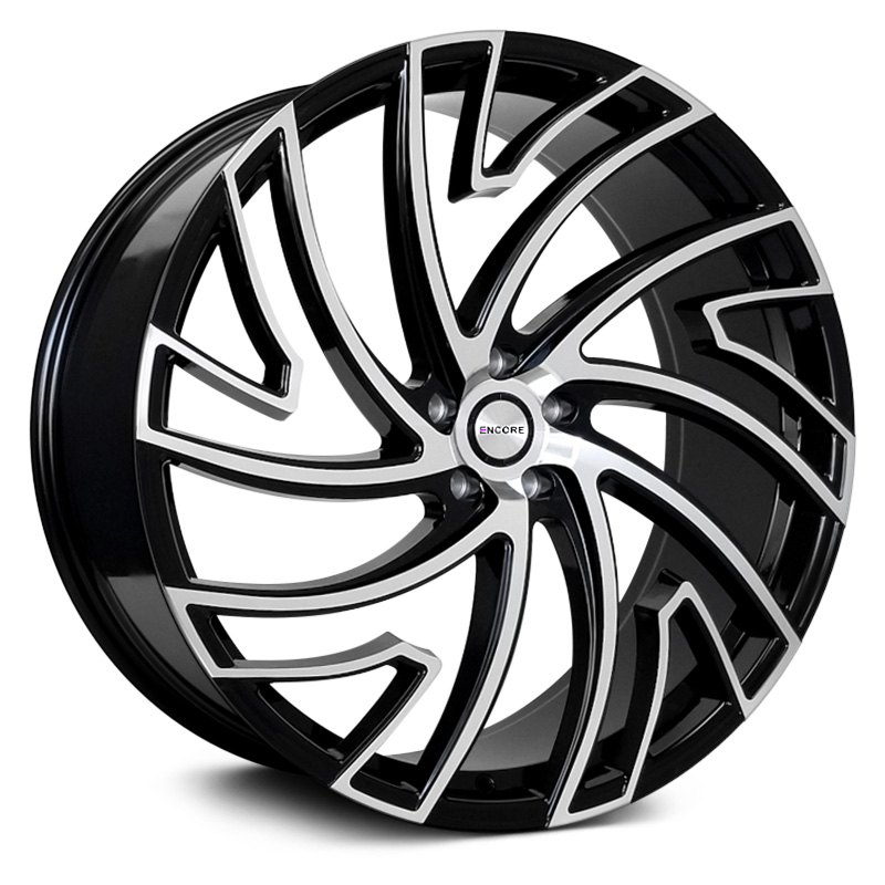ENCORE ALLOYS® ENC103 Wheels - Gloss Black with Machined Face Rims ...