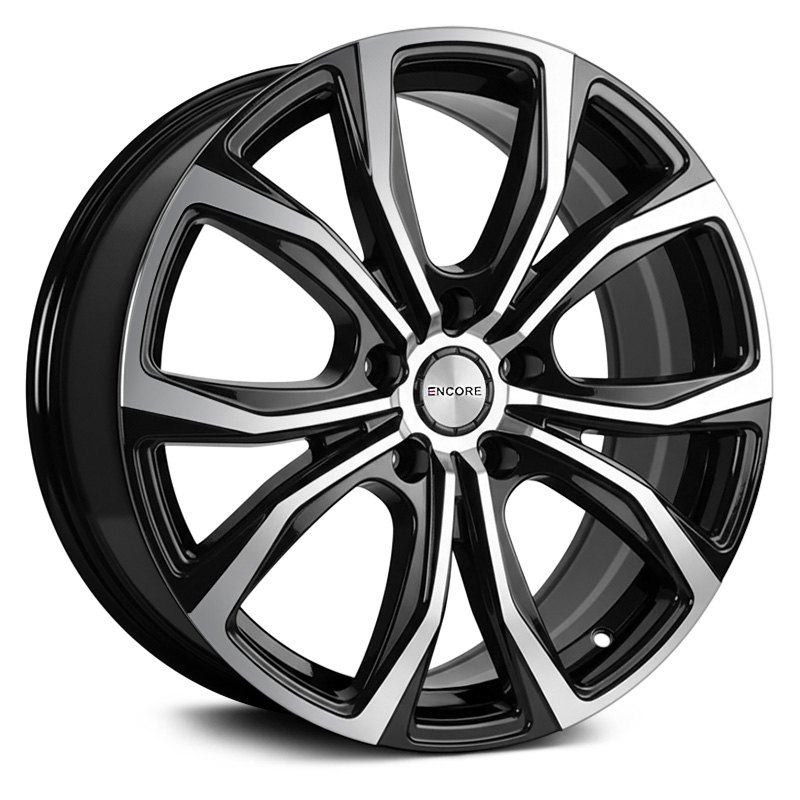 ENCORE ALLOYS® ENC104 Wheels - Gloss Black with Milled Accents Rims