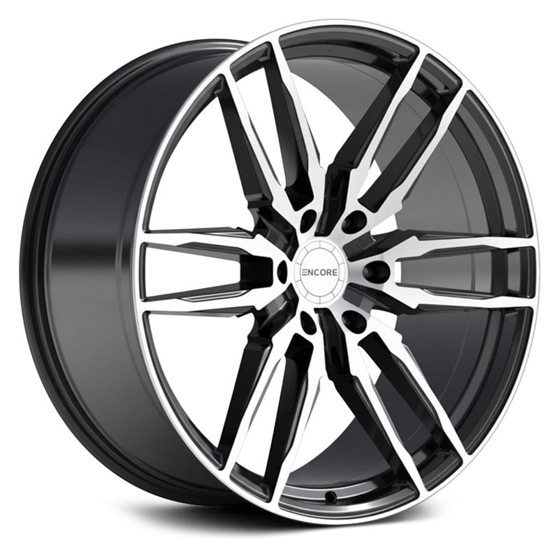 ENCORE ALLOYS® ENC107 Wheels - Gloss Black with Machined Face Rims