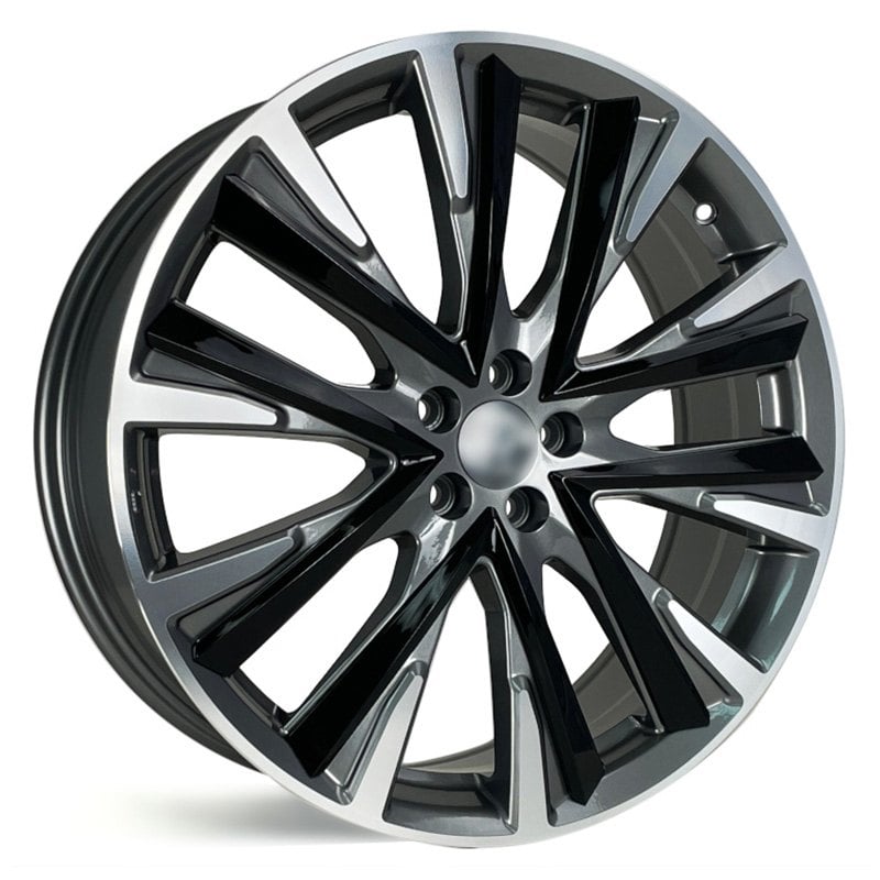 ENCORE ALLOYS® ENC175 Wheels - Gunmetal with Machined Face and Black ...
