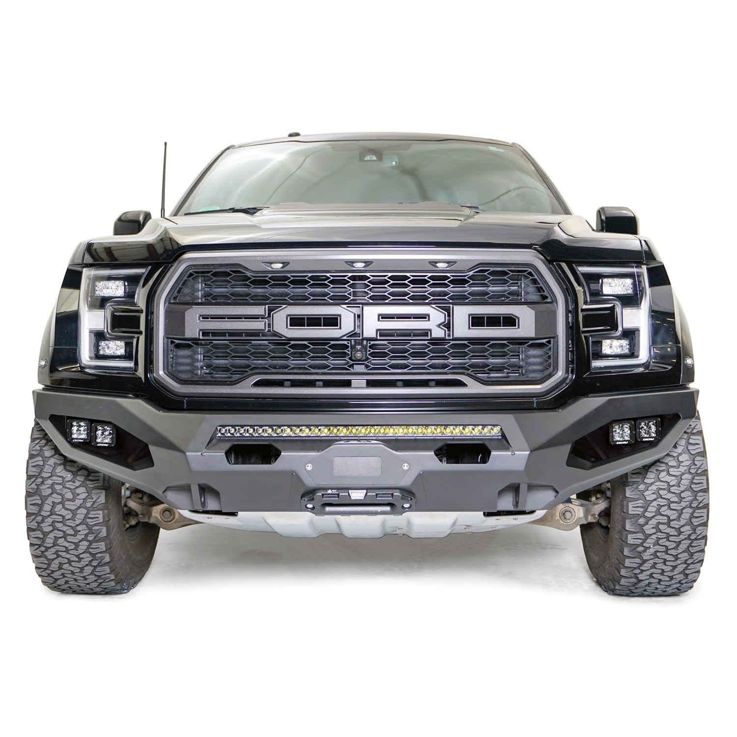 Fab Fours® - Ford F-150 2019 Matrix Full Width Front Winch HD Bumper