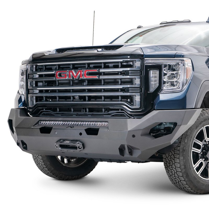 Fab Fours® - GMC Sierra 3500 2021 Matrix Full Width Front Winch HD Bumper