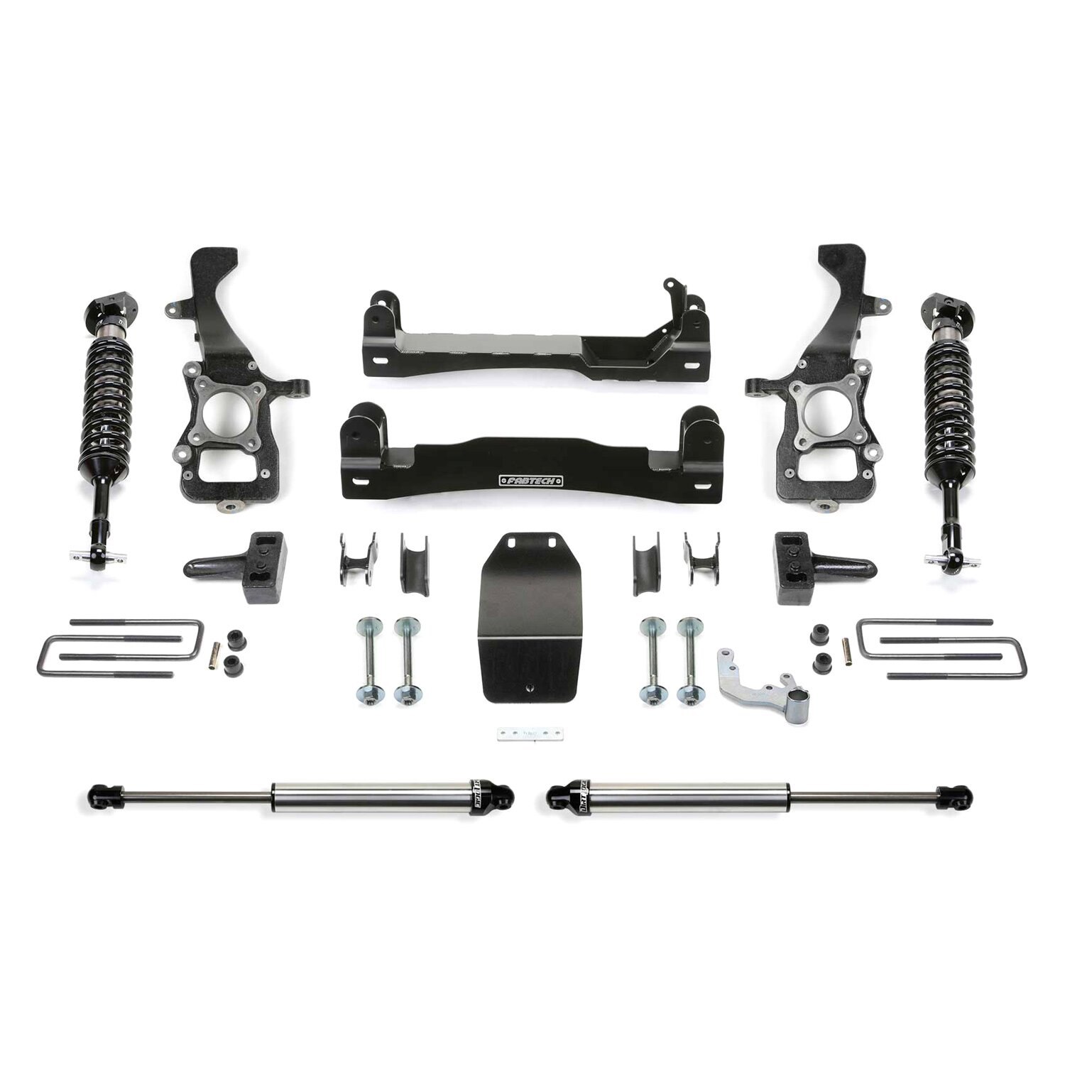 Fabtech® K2387DL - 4" Performance Front and Rear Suspension Lift Kit