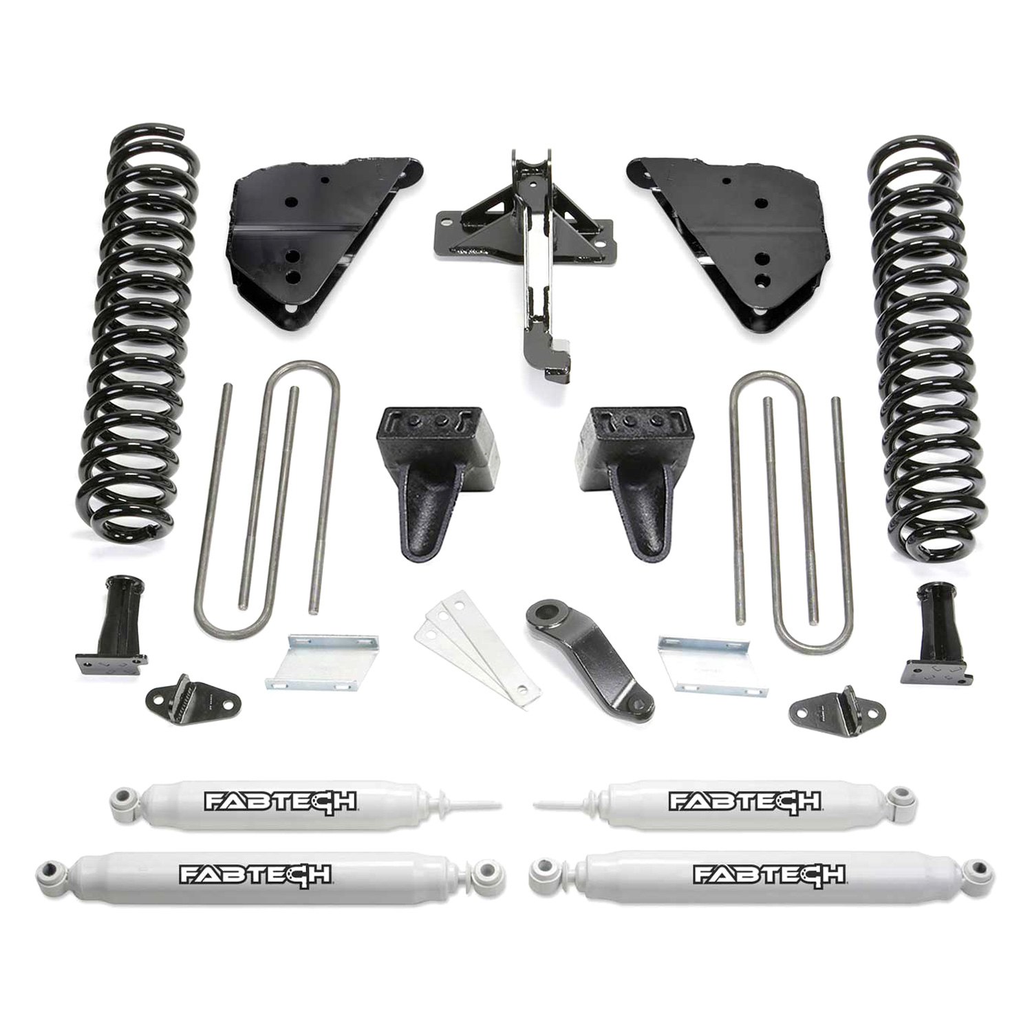 Fabtech® K2405 - 4" x 4" Basic Front and Rear Suspension Lift Kit