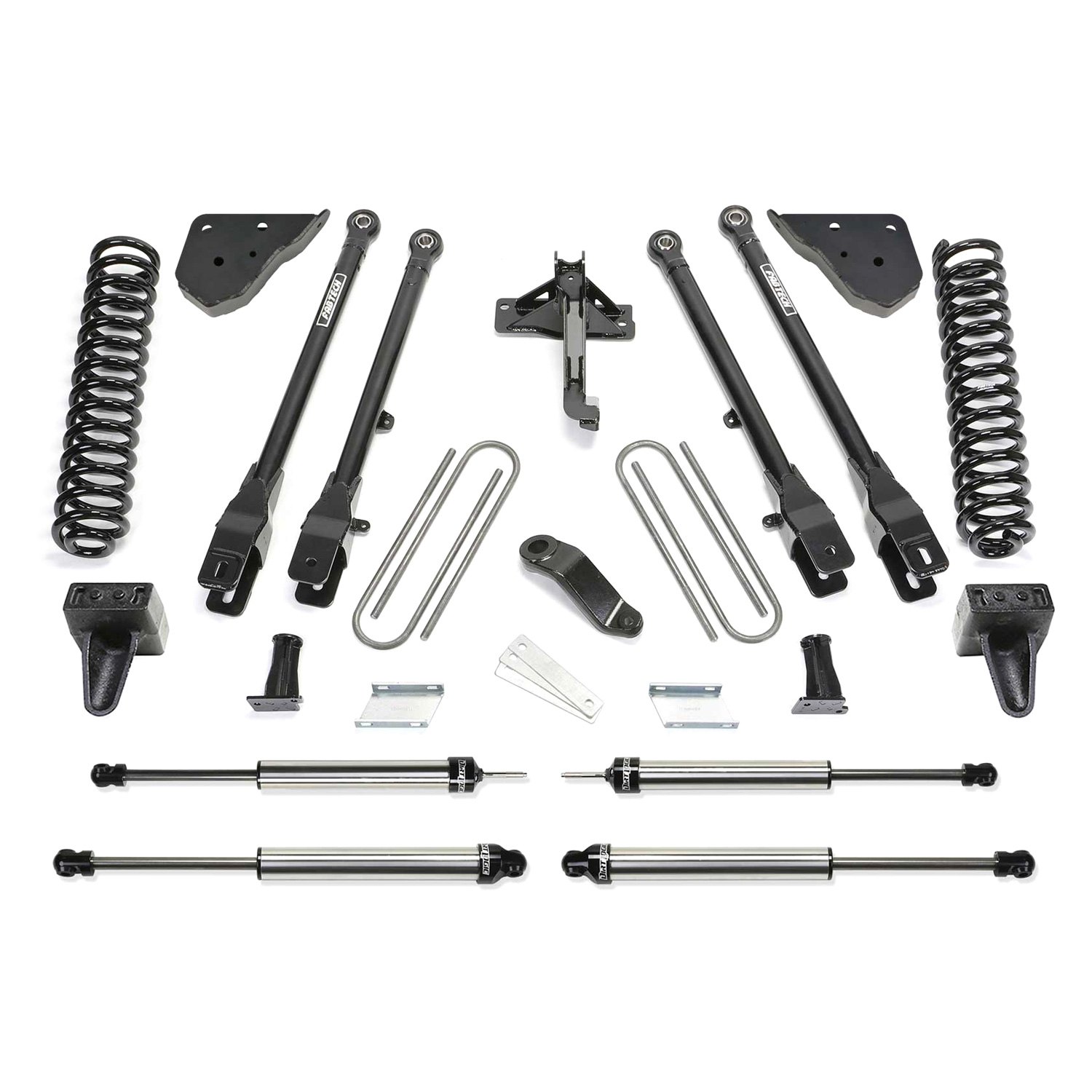 Fabtech® K2409DL - 4" x 4" 4 Link Front and Rear Suspension Lift Kit