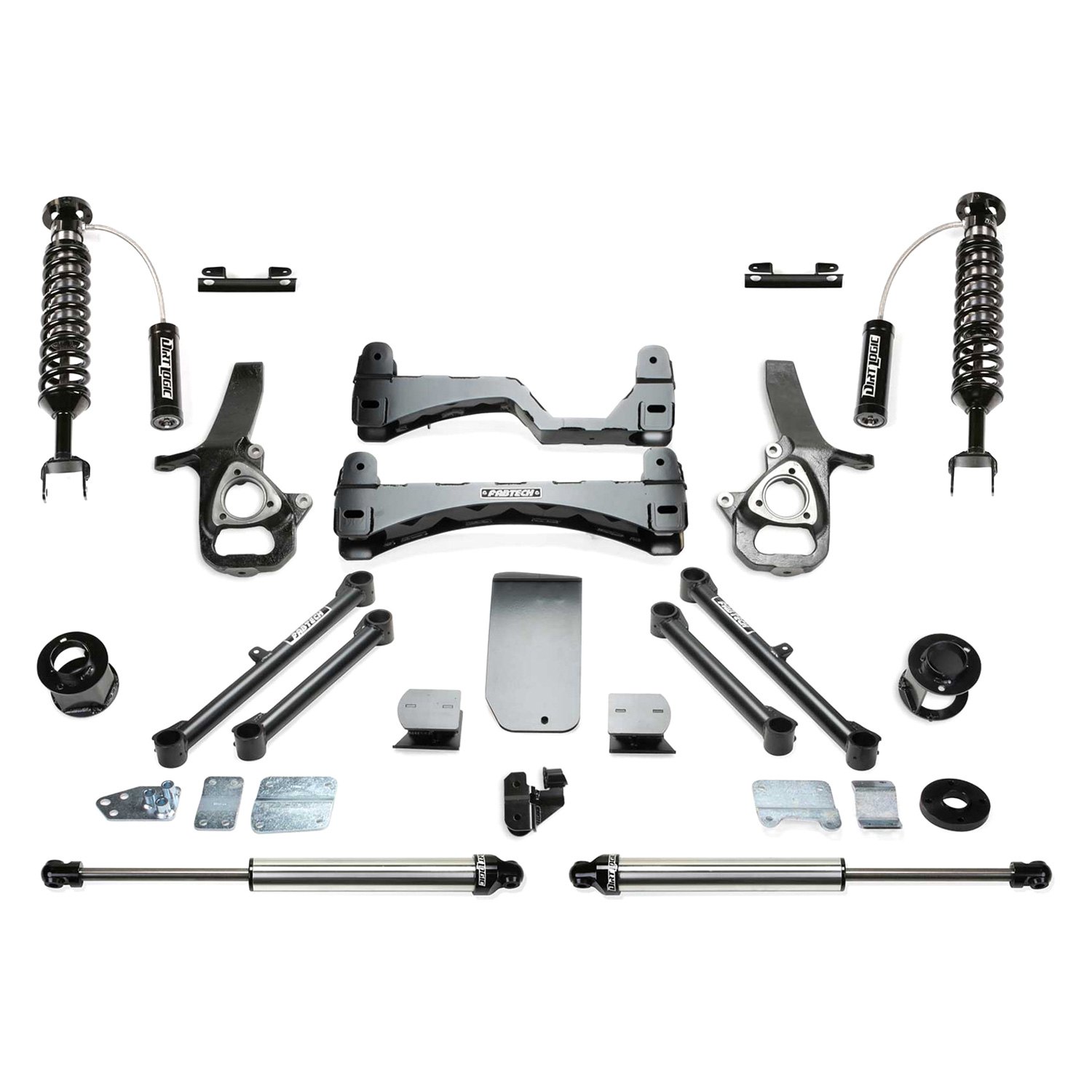 Fabtech® K3088DL - 6" Performance Front and Rear Suspension Lift Kit