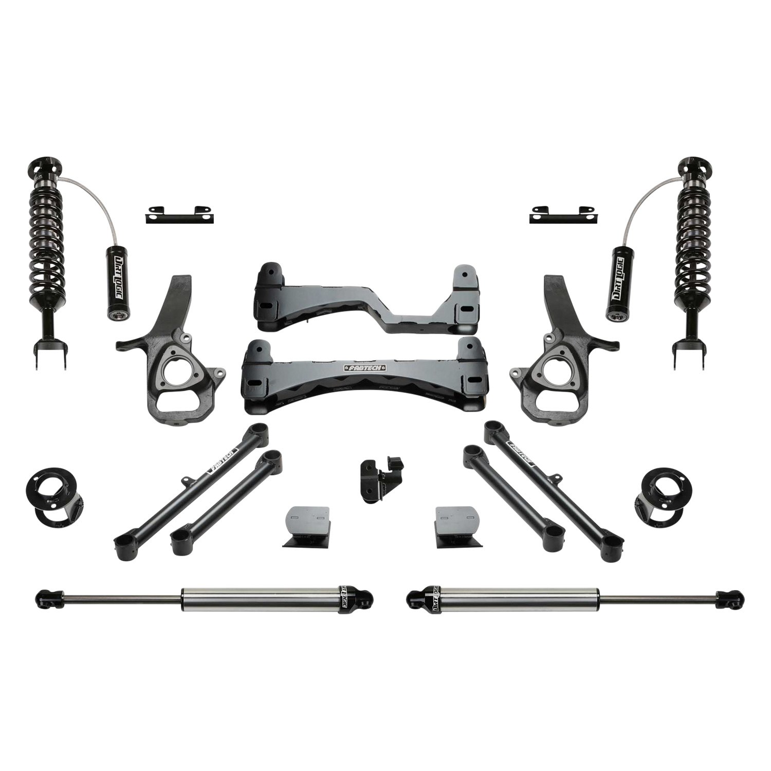 Fabtech® K3095DL - 6" Performance Front and Rear Suspension Lift Kit