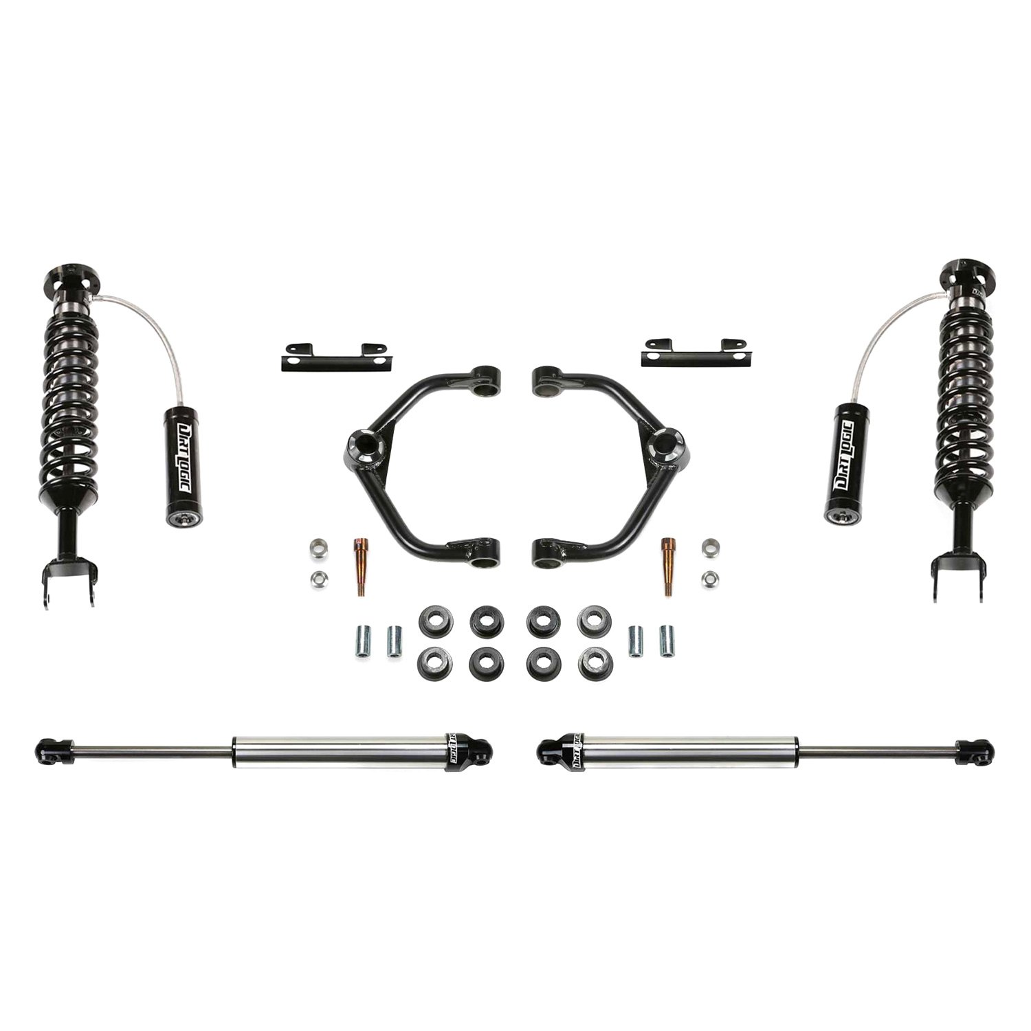 Fabtech® K3172DL - 3" Uniball UCA Front and Rear Suspension Lift Kit
