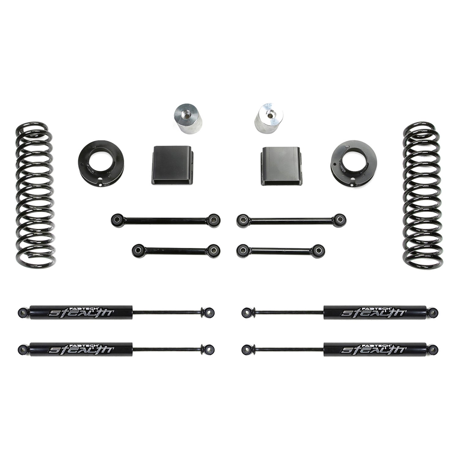Fabtech® K4160M - 3" Sport Front and Rear Suspension Lift Kit