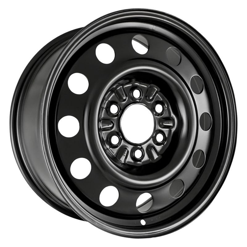 Factory Steel® STL03526U45 - 12-Hole Black 18x7.5 Steel Factory Wheel