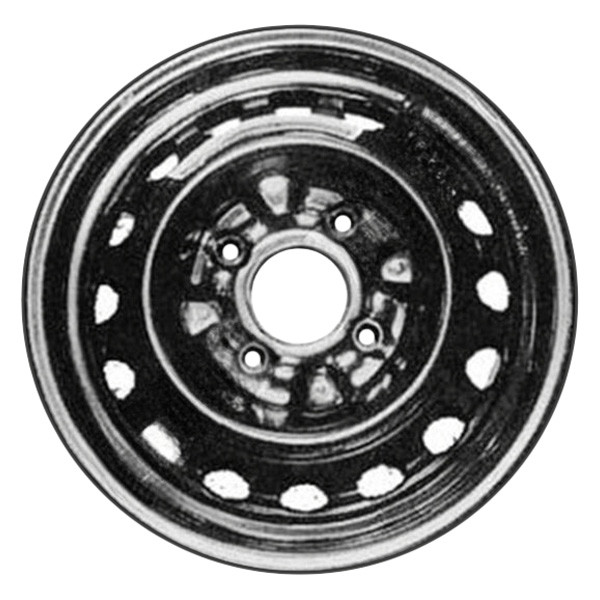 Factory Steel® STL62391U45 - 16-Hole Black 14x4 Steel Factory Wheel