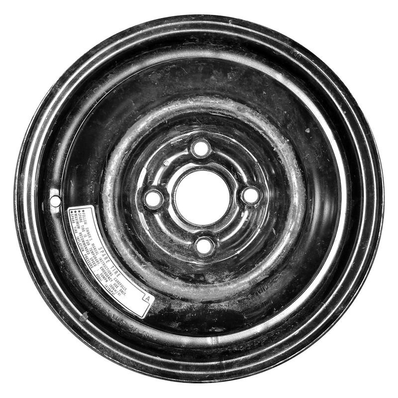 Factory Steel® STL63754U45 - Black 13x4 Steel Factory Wheel