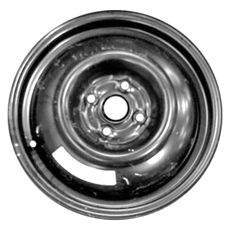 Factory Steel® STL63987U45 - Black 15x4 Steel Factory Wheel