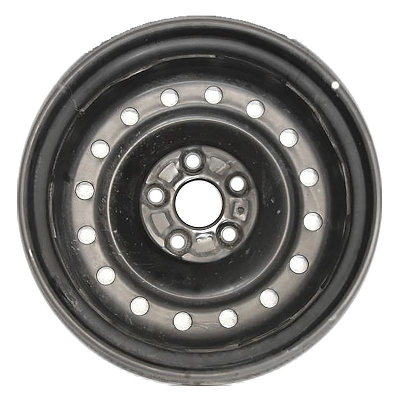 Factory Steel® STL64018U45 - 16-Hole Black 17x4 Steel Factory Wheel