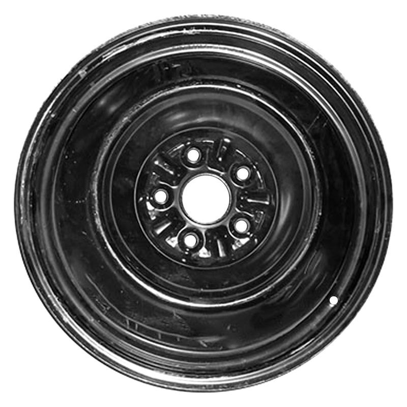 Factory Steel® STL69330U45 - Black 17x4 Steel Factory Wheel