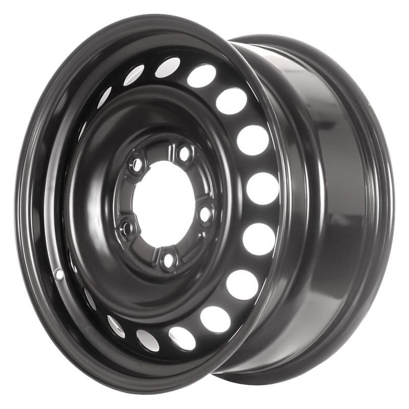 Factory Steel® STL69512U45 - 18-Hole Black 18x8 Steel Factory Wheel