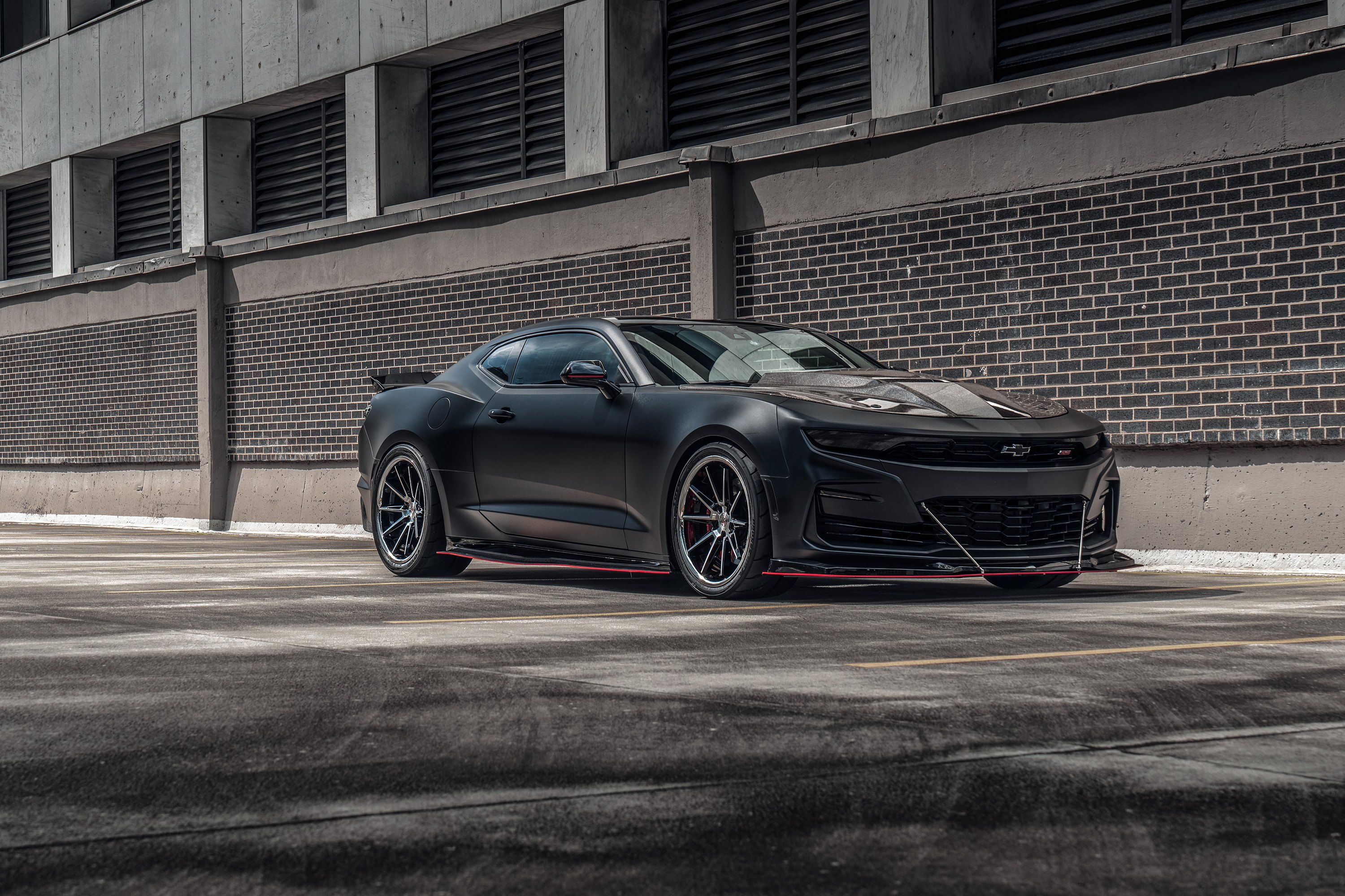 FERRADA® CM2 Wheels - Black with Machined Face with Chrome Lip Rims