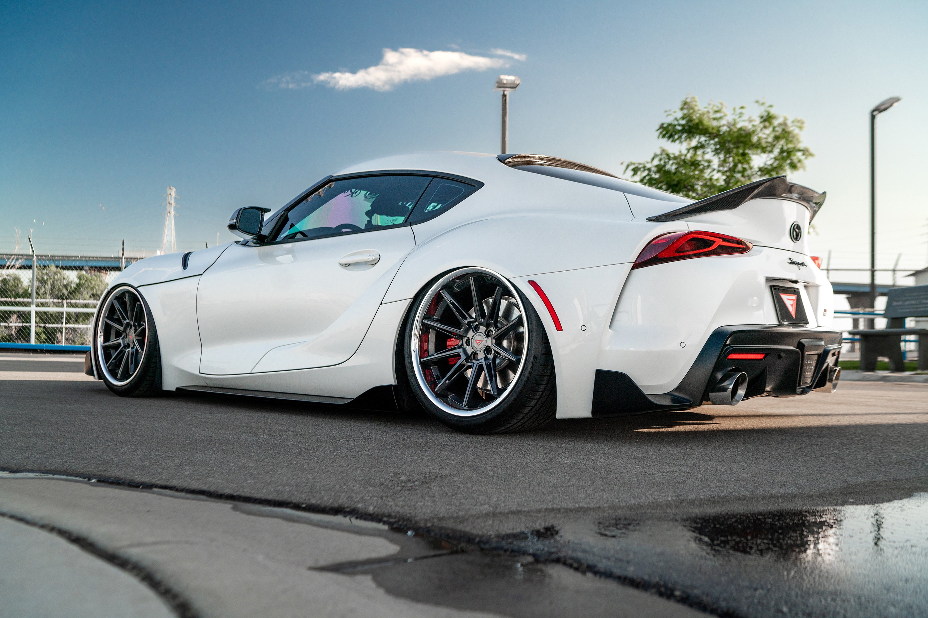 FERRADA® CM2 Wheels - Matte Graphite with Chrome Lip Rims