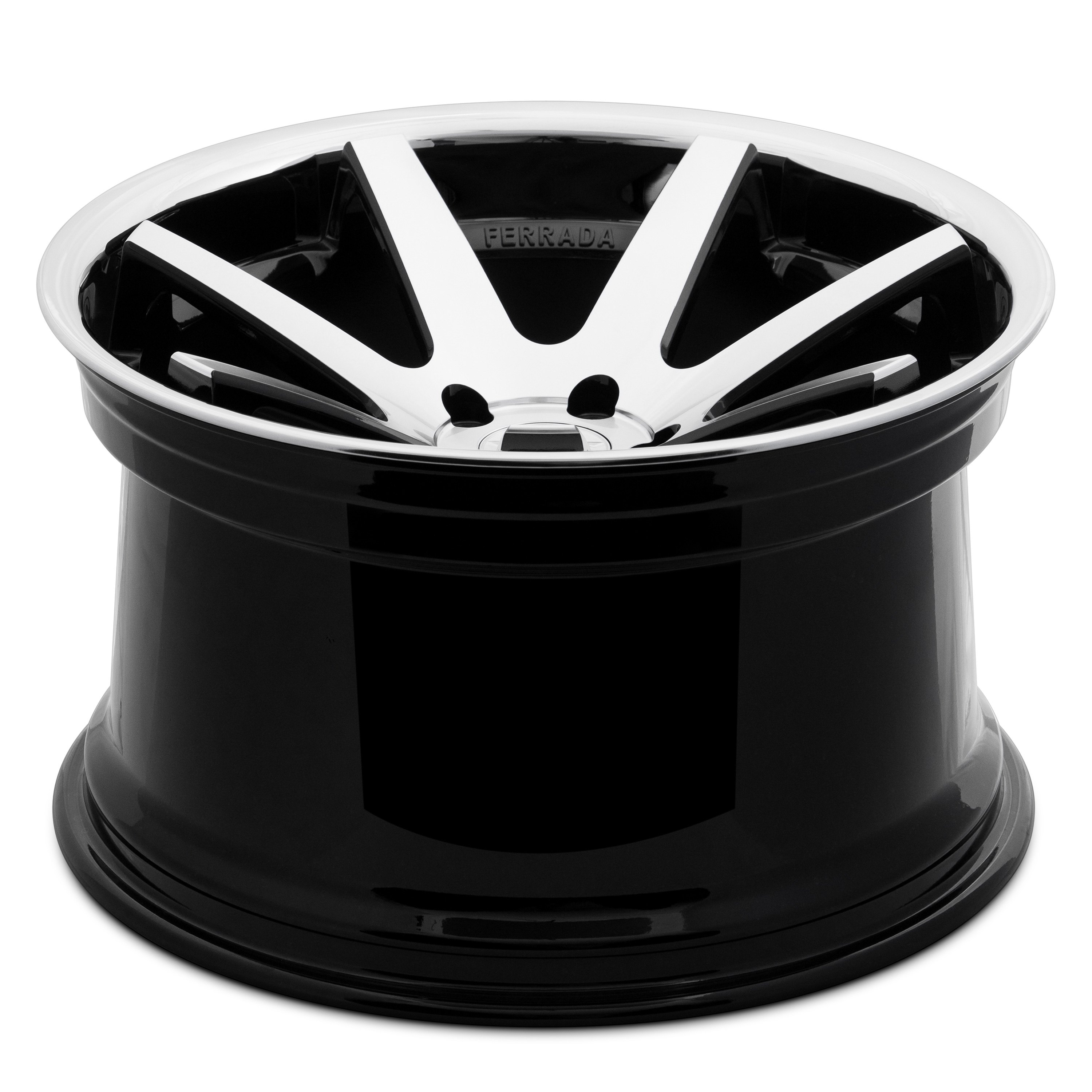 FERRADA® FR1 Wheels - Black with Machined Face Rims - FR1221055127MA35