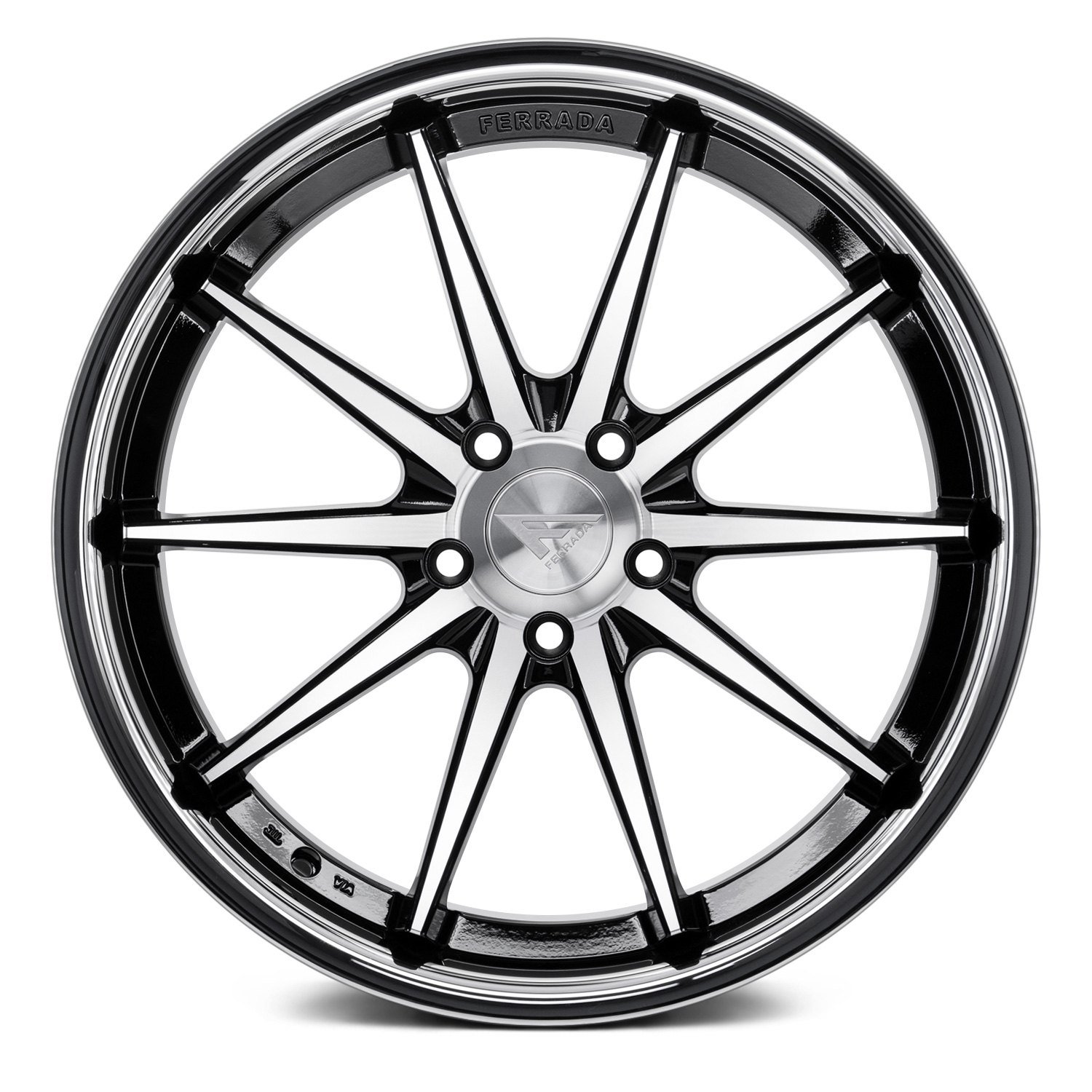 FERRADA® FR4 Wheels - Black with Machined Face Rims