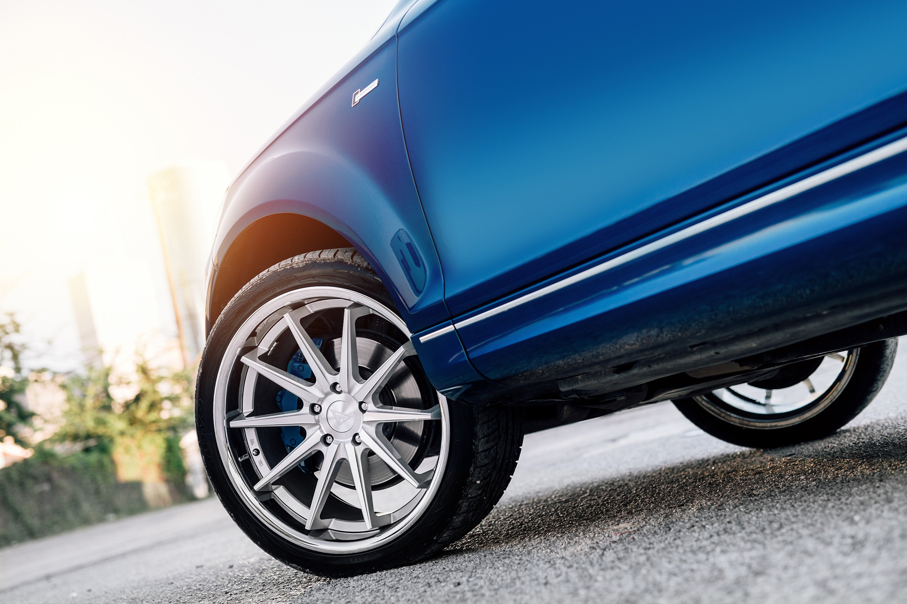 FERRADA® FR4 Wheels - Machined Silver Rims