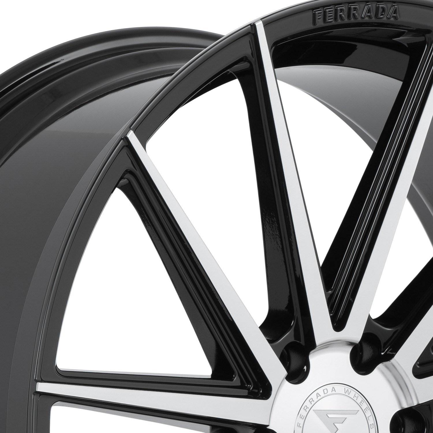 FERRADA® FT1 Wheels - Black with Machined Face Rims - FT122956135MA30