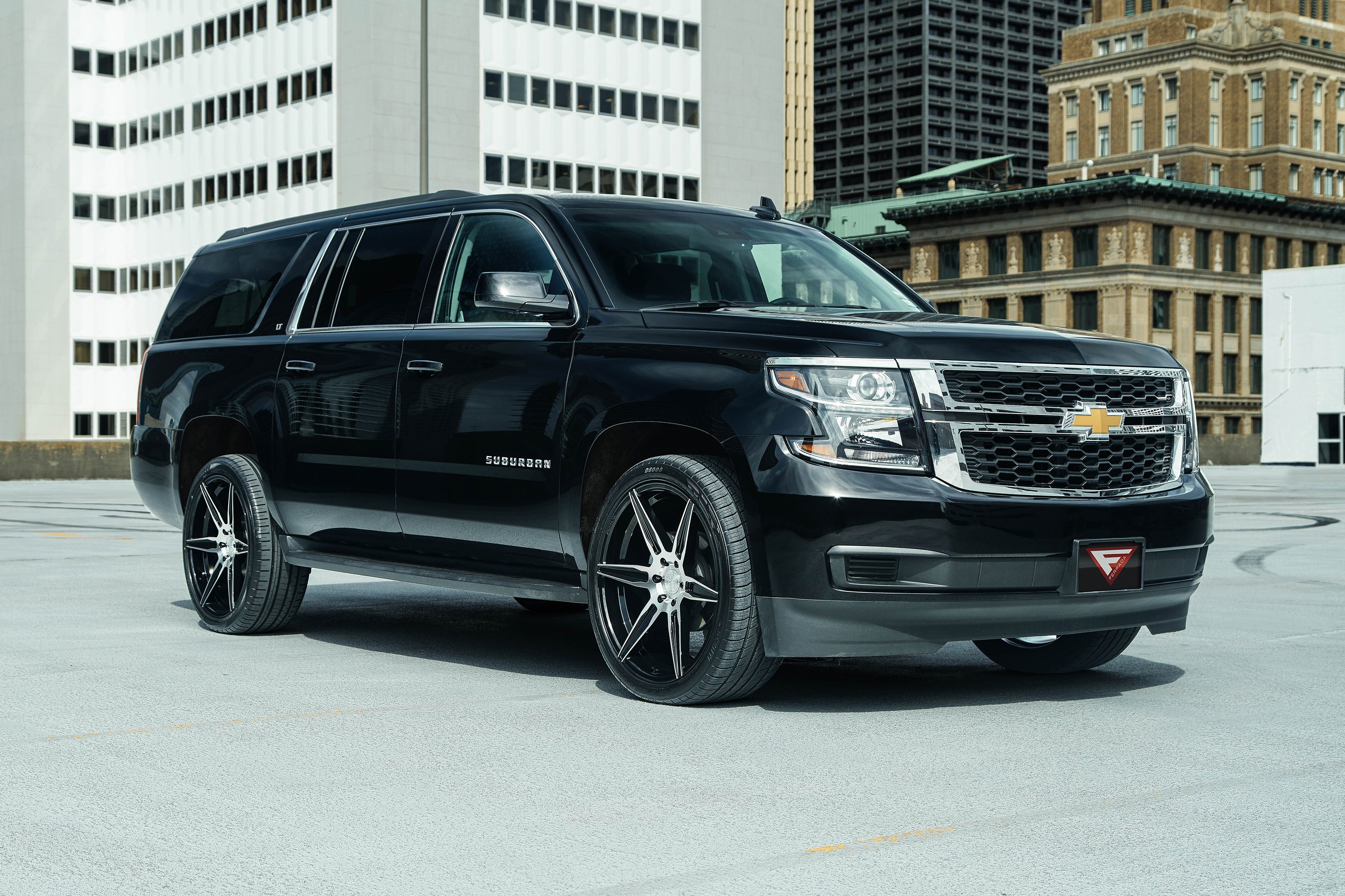 FERRADA® FT2 Wheels - Black with Machined Face Rims