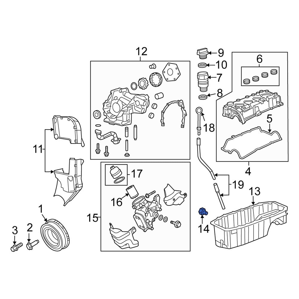 Fiat OE 6507741AA - Engine Oil Drain Plug
