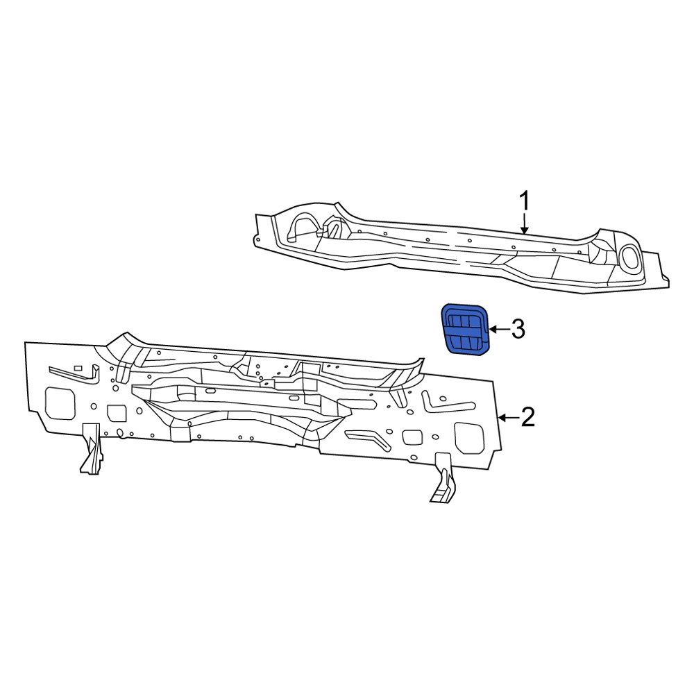 Fiat OE 68391659AA - Rear Quarter Panel Vent