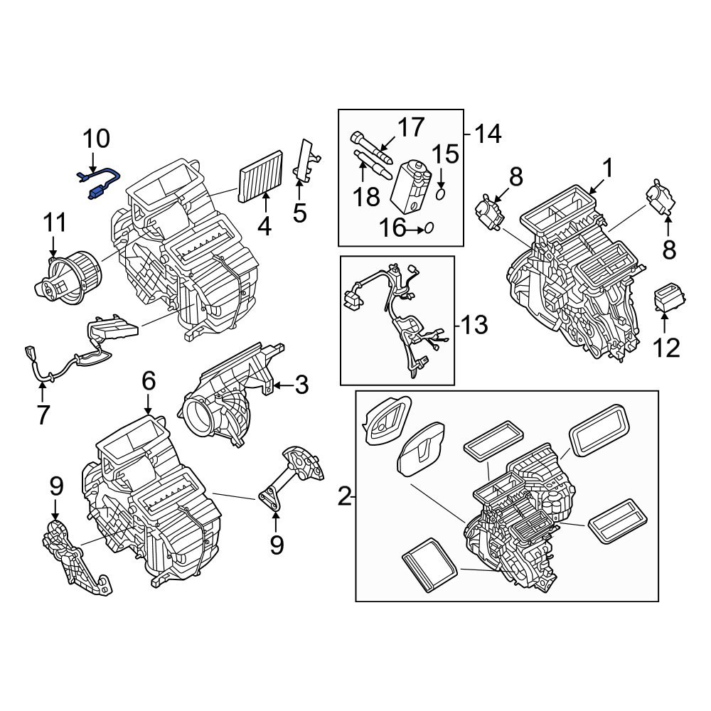 Fiat OE 68328489AA - A/C Evaporator Temperature Sensor