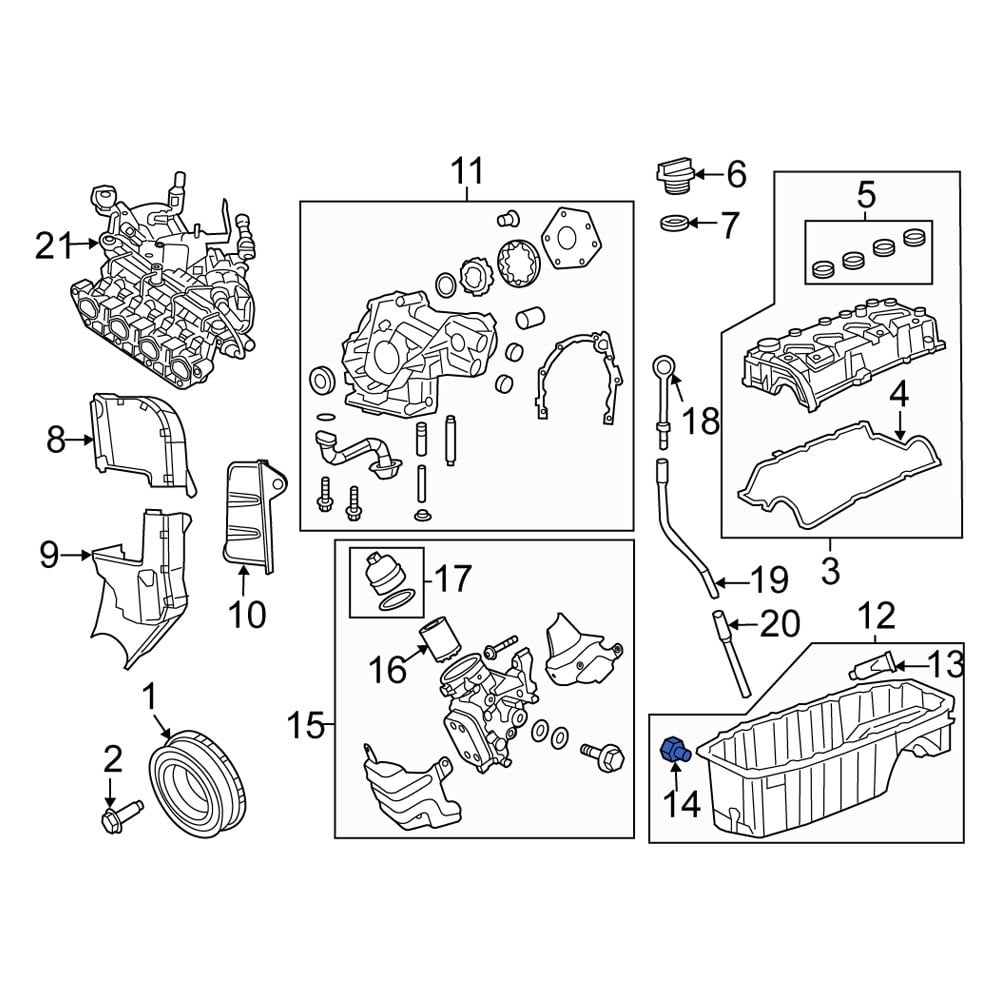 Fiat OE 6507741AA - Engine Oil Drain Plug