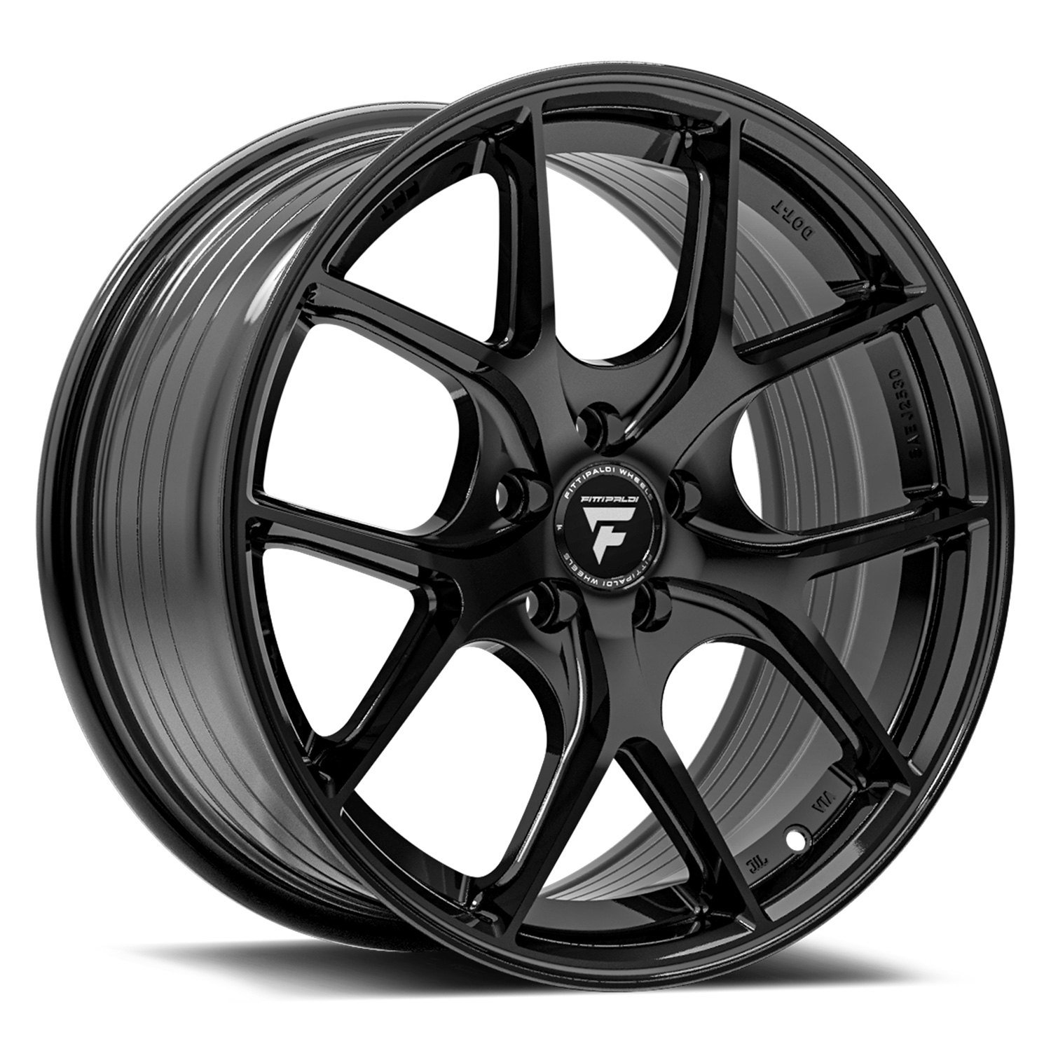 FITTIPALDI® FS365 Wheels - Gloss Black Rims - FS365-18805114P35B