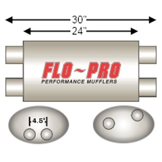 Flo-Pro® 2506 - Aluminized Steel Oval Exhaust Muffler