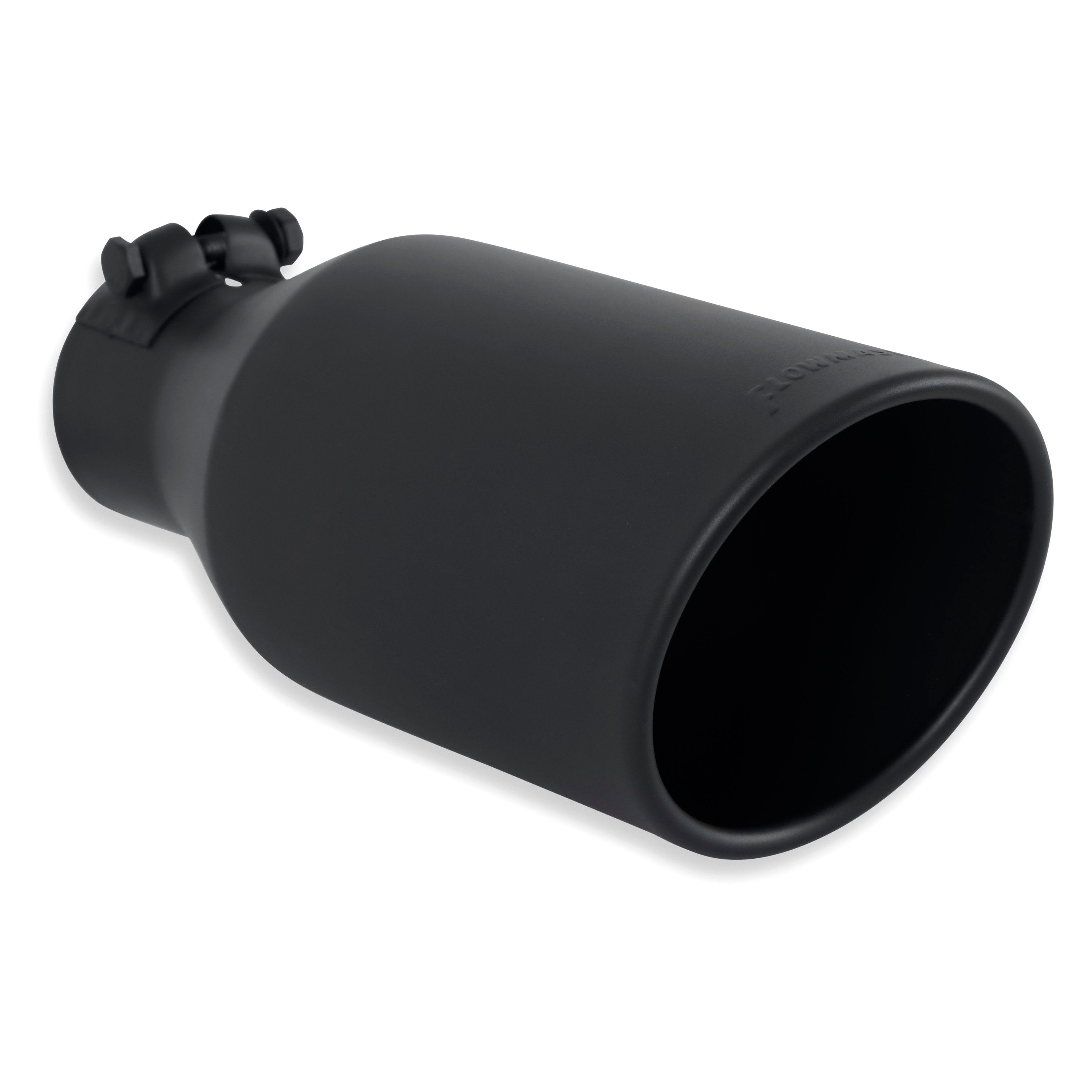 Flowmaster® - Round Angle Cut Exhaust Tip with Embossed Logo