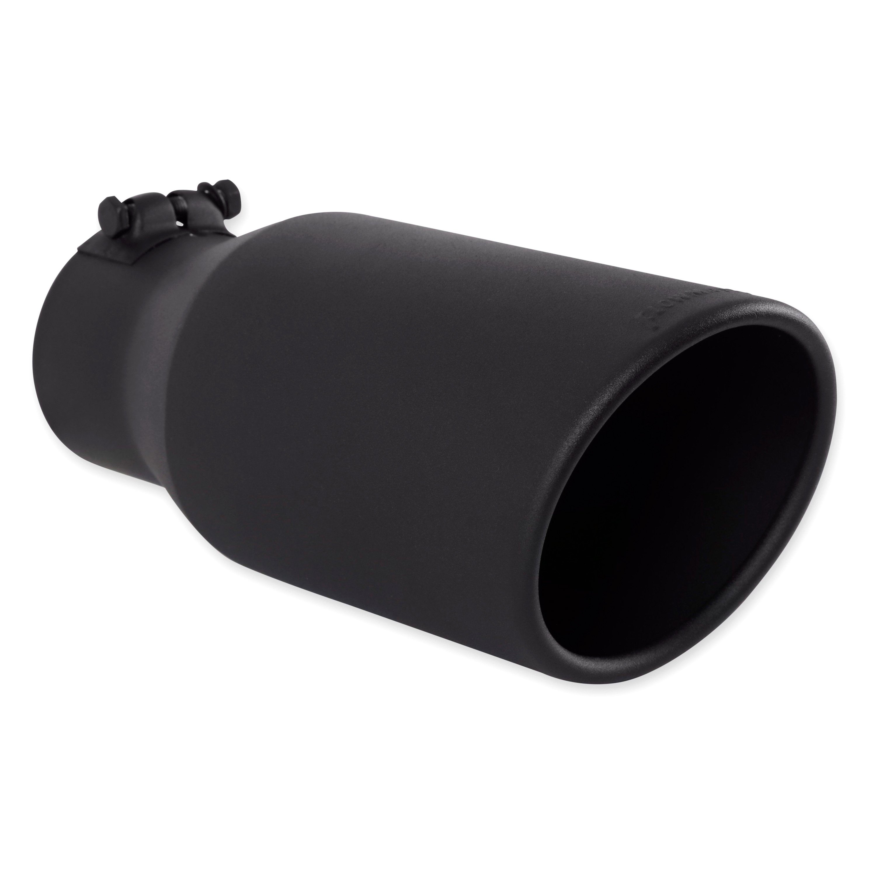 Flowmaster® - Round Angle Cut Exhaust Tip with Embossed Logo