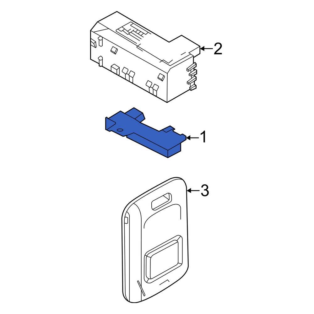 Ford OE DS7Z19D596A - Center Front Keyless Entry Antenna