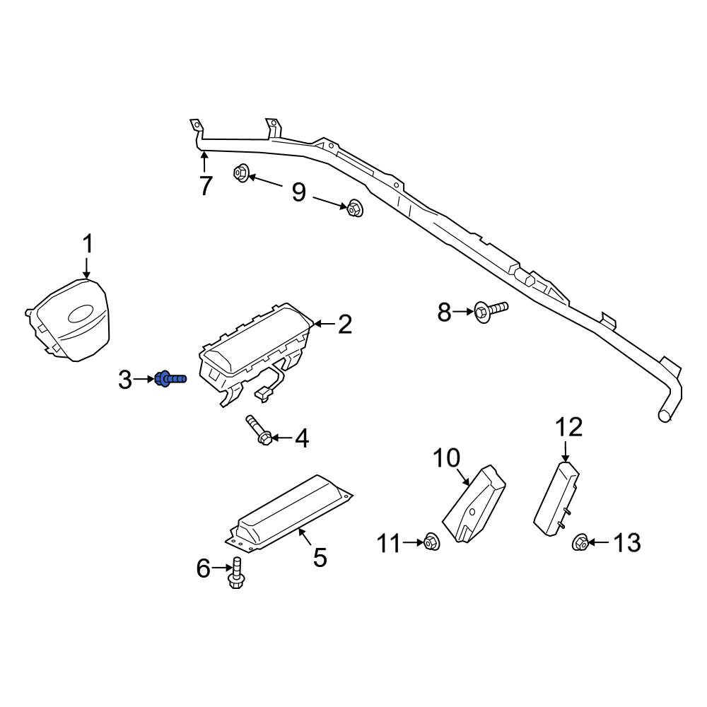 Ford OE W714339S439 - Front Upper Fender Bolt