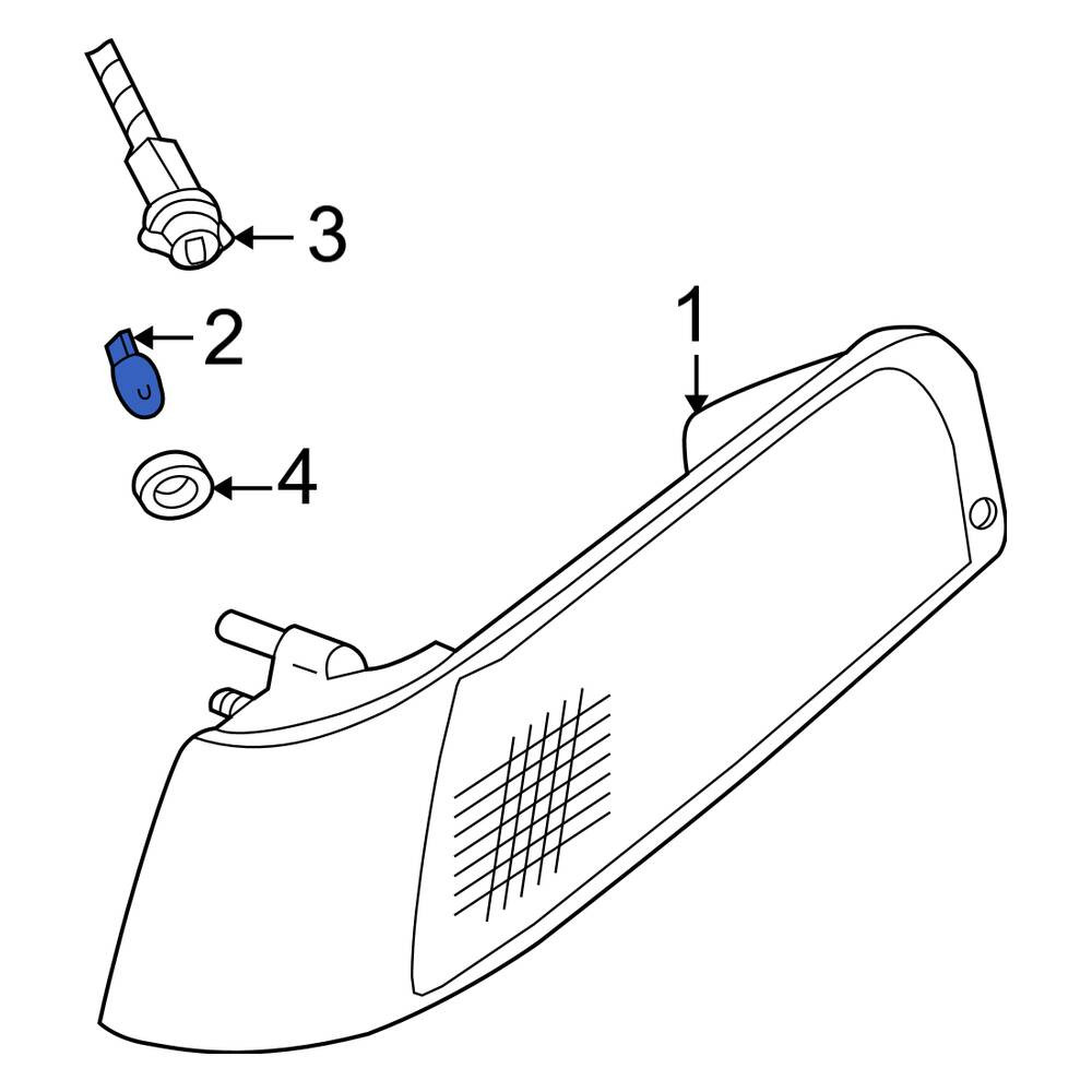 Ford OE E3MY13466A - Rear Turn Signal Light Bulb