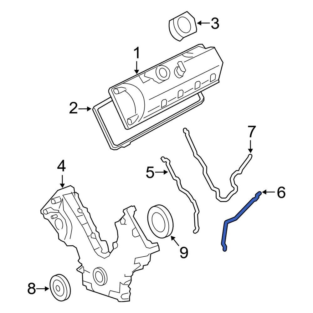 Ford OE F1AZ6020A - Left Engine Timing Cover Gasket