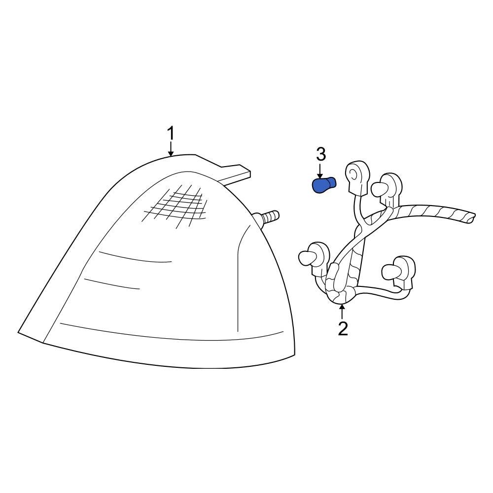 Ford OE 6E5Z13466AC - Rear Brake Light Bulb