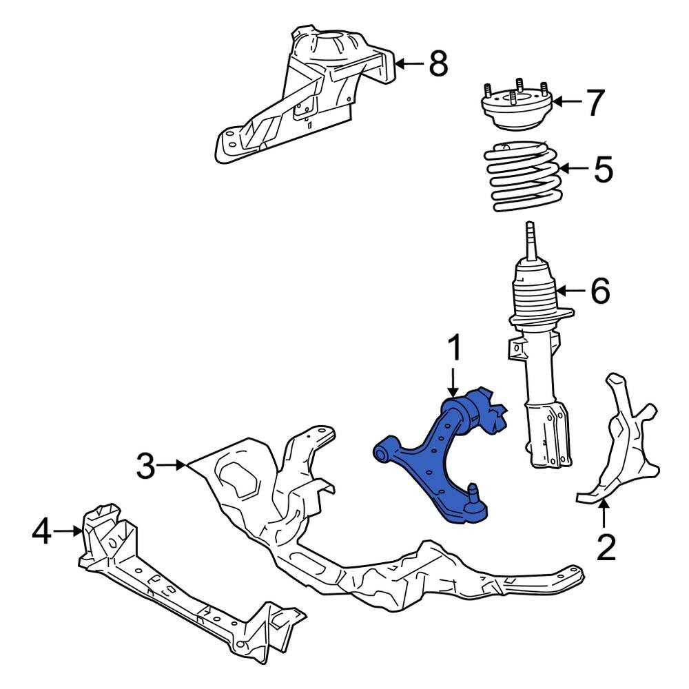 Ford OE 4R3Z3078B - Front Right Suspension Control Arm